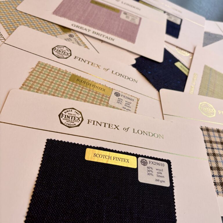 春夏を意識した素材構成-FINTEX of LONDON 新作三者混ジャケット生地 ｜ 紳士服オーダーの専門店 紳士服松崎